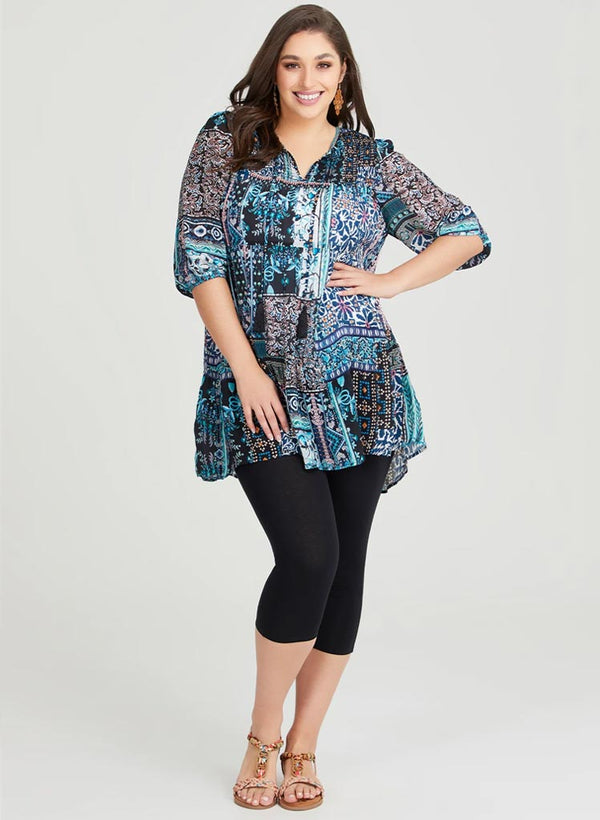 Bamboo Capri Leggings - Curvy & Stout