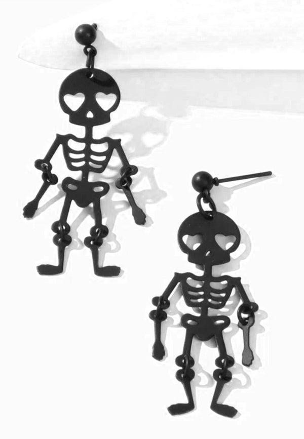 Skeleton Dance Eyrnalokkar - Curvy & Stout