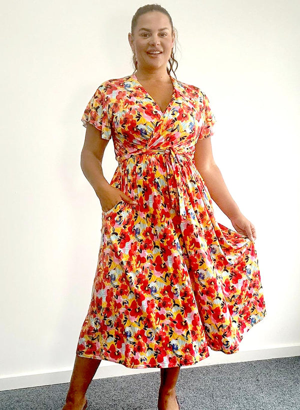 Poppy Pocket Kjóll - Curvy & Stout