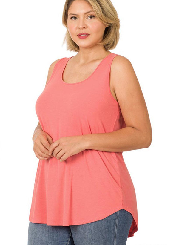 Relax Fit Hlýrabolur - Bleikur - Curvy & Stout