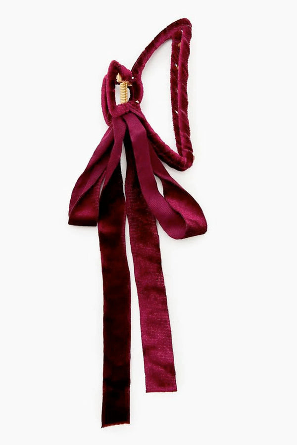 Velvet Bow Hárklemma - Curvy & Stout