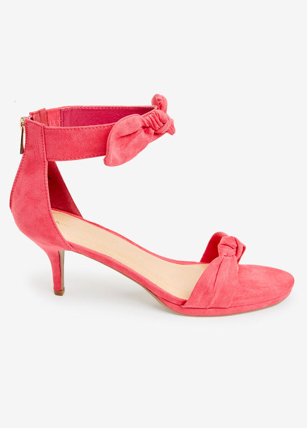 Bow Strap sandals - Wide Fit - Curvy & Stout