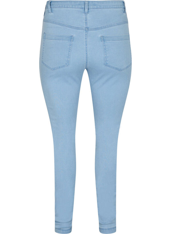 Amy Extra Light Blue Gallabuxur - Curvy & Stout